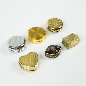 Vintage Cloisonné Pills Boxes With Lid of a Gold Metal, Vintage Copper ...