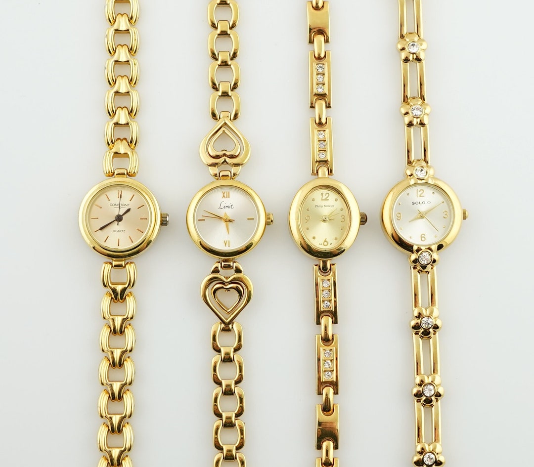 Vintage Women's Limit Watch, Constant Gold Colored Womens Watch, Thin ...