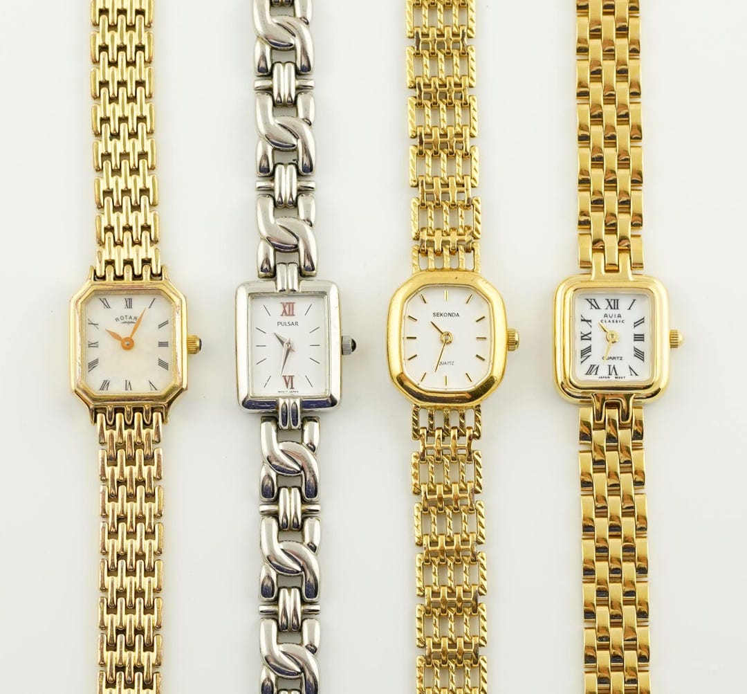 Vintage Women's Avia Watch, Pulsar Women's Watch, Rectangular Watch ...