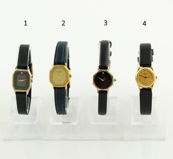 Vintage Womens Seiko Watch, Pulsar leather strap wome… - Gem