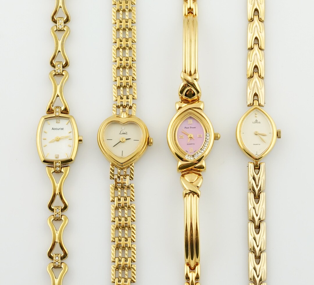 Vintage Women's Lorus Watch, Accurist Gold Colored Womens Watch, Thin ...