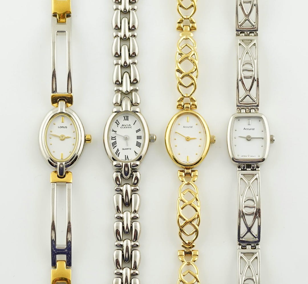 Vintage Women's Avia Watch, Accurist Gold Colored Womens Watch, Thin ...