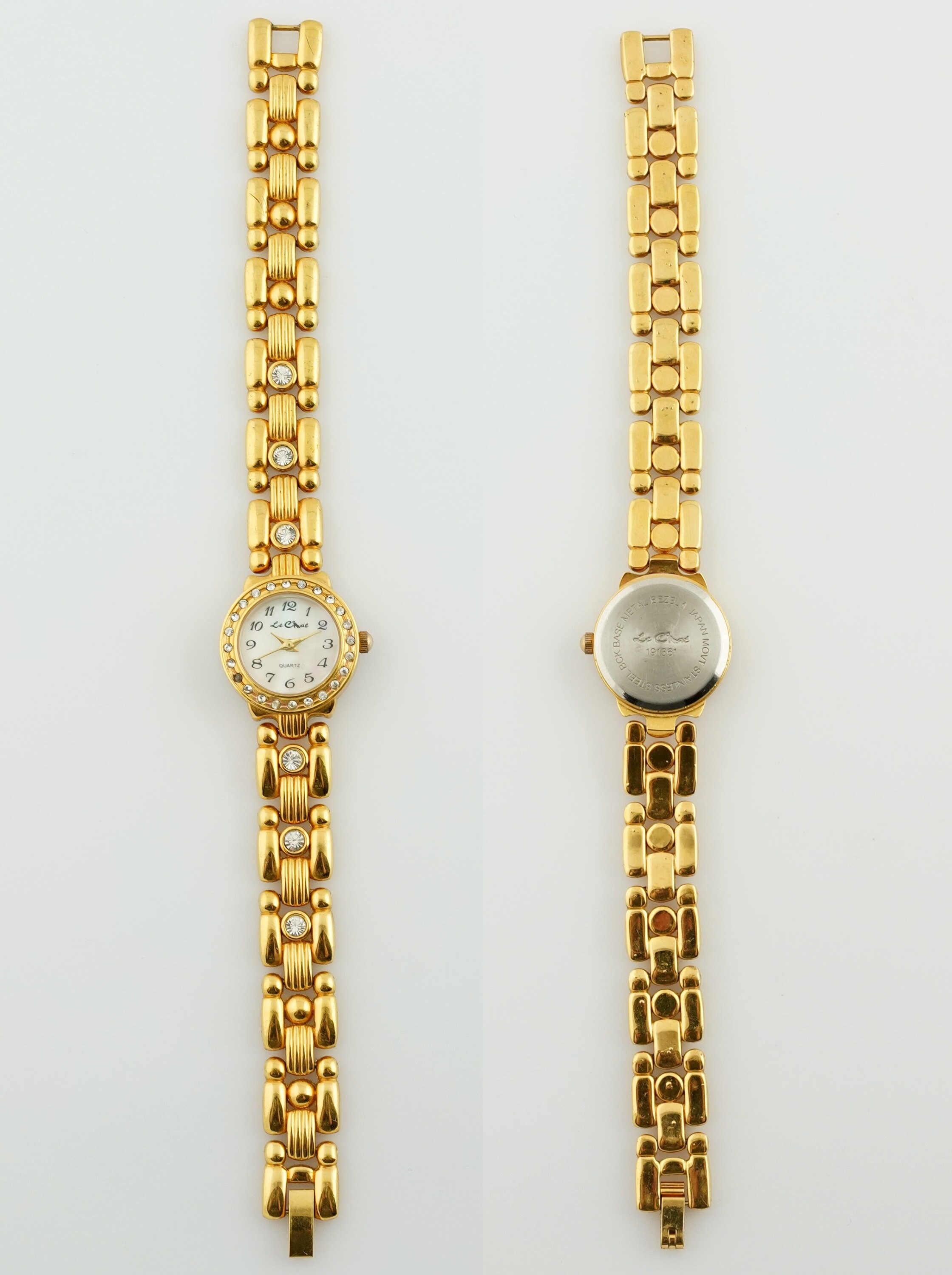 Vintage Le Chat Gold Tone Watch: Ladies Gemstone Wristwatch - Etsy