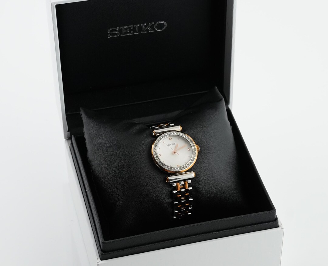 Vintage Seiko Two-tone Silver and Copper Waterproof Stainless Steel ...