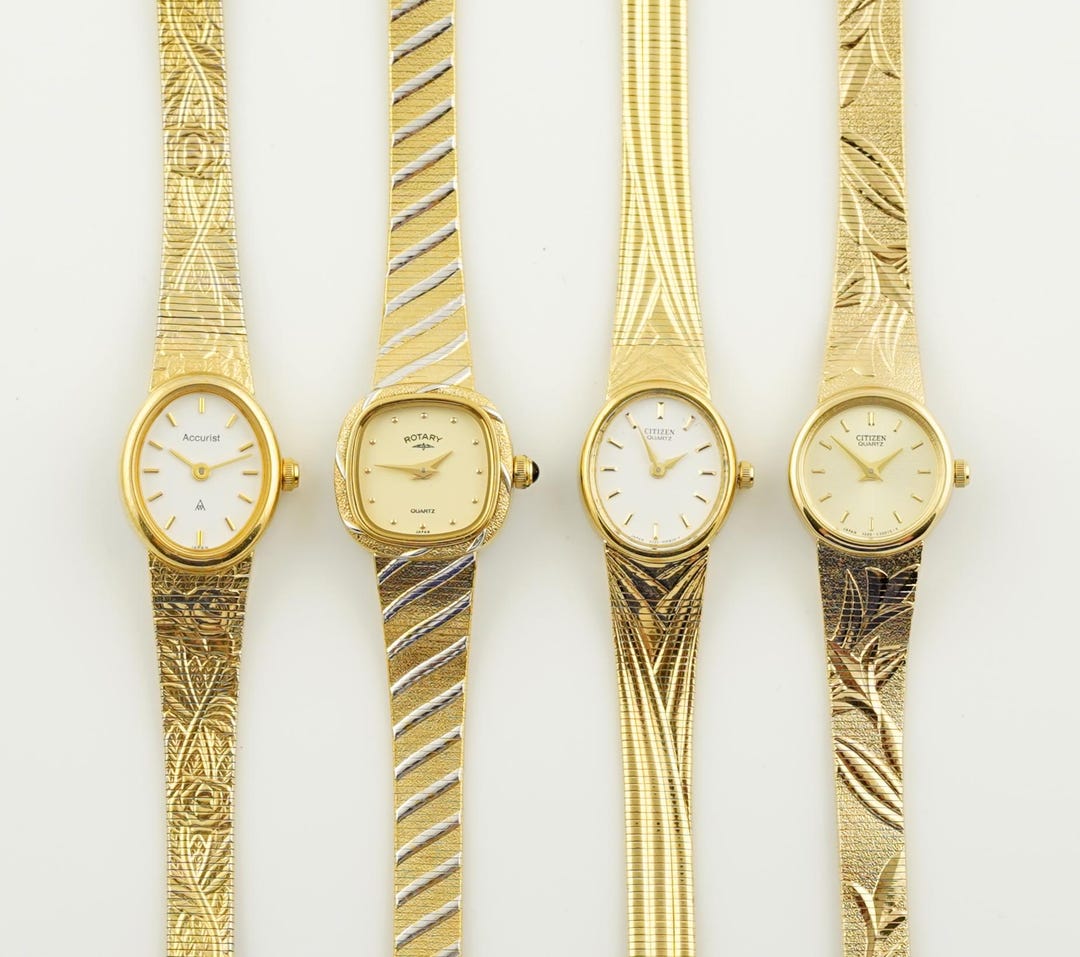 Vintage Women's Citizen Quartz Watch, Rotary Gold Colored Womens Watch ...