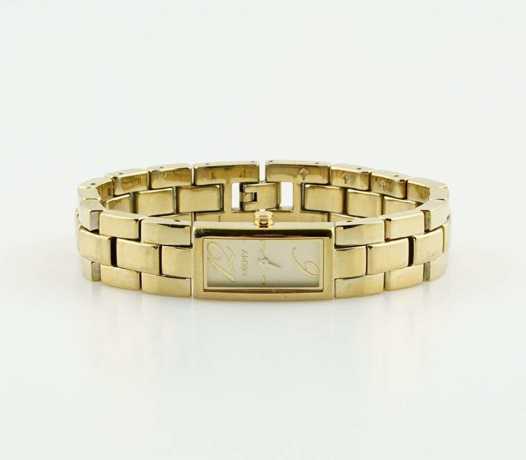Vintage DKNY Women Watch, Gold Tone Watch, 3ATM Water Resistant ...