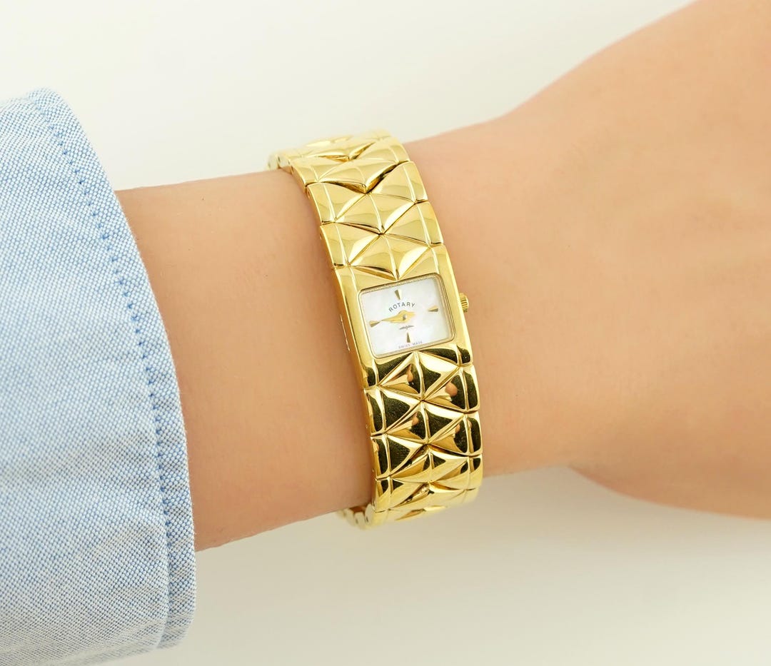 Vintage Women's Rotary Watch, Gold Colored Watch in Original Box ...