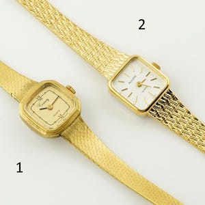Vintage Women's Casio Watch, Limit Rectangular Gold Colored Womens ...