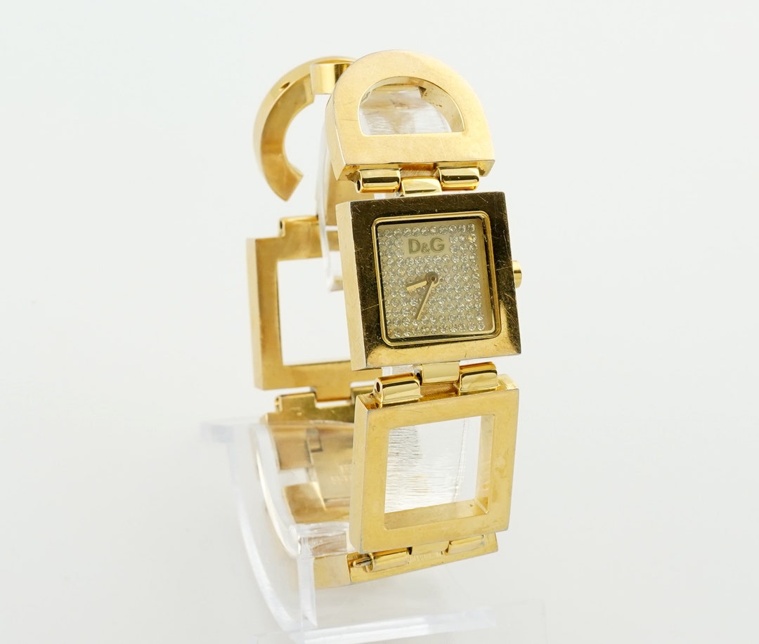 Vintage Dolce&gabbana Watch, Gold Tone Womens Fashion Wristwatch, 3ATM ...
