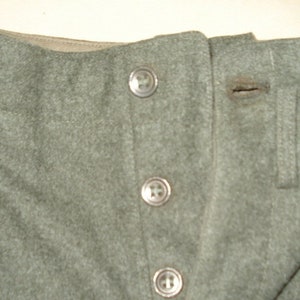 Vintage Men's Swedish Military Wool Pants, Rare Authentic Vintage WWII ...