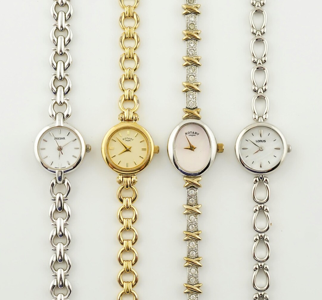 Vintage Women's Cocktail Watch: Rotary Gold-tone Wristwatches, Mother ...