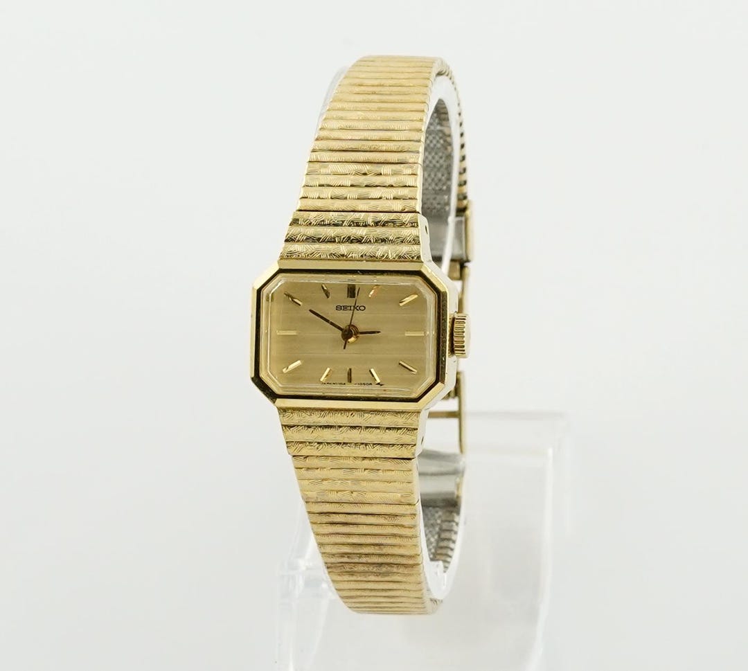 Vintage Seiko Women's Watch, Mechanical Watch With Manual Winding, Gold ...