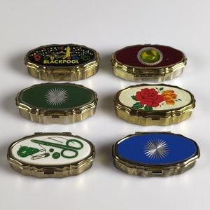 Vintage Pills Boxes With Lid of a Gold Metal, Vintage Copper-based Pill ...