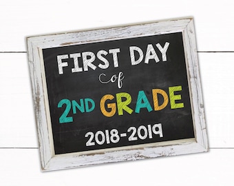 Second grade signs | Etsy