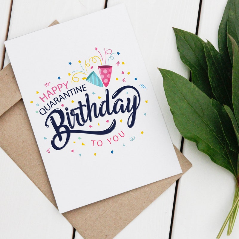 Quarantine Birthday Card - Etsy
