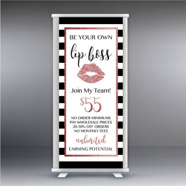 Lip Boss Event Product Banner - Senegence Lipsense Banner - Lip Boss ...
