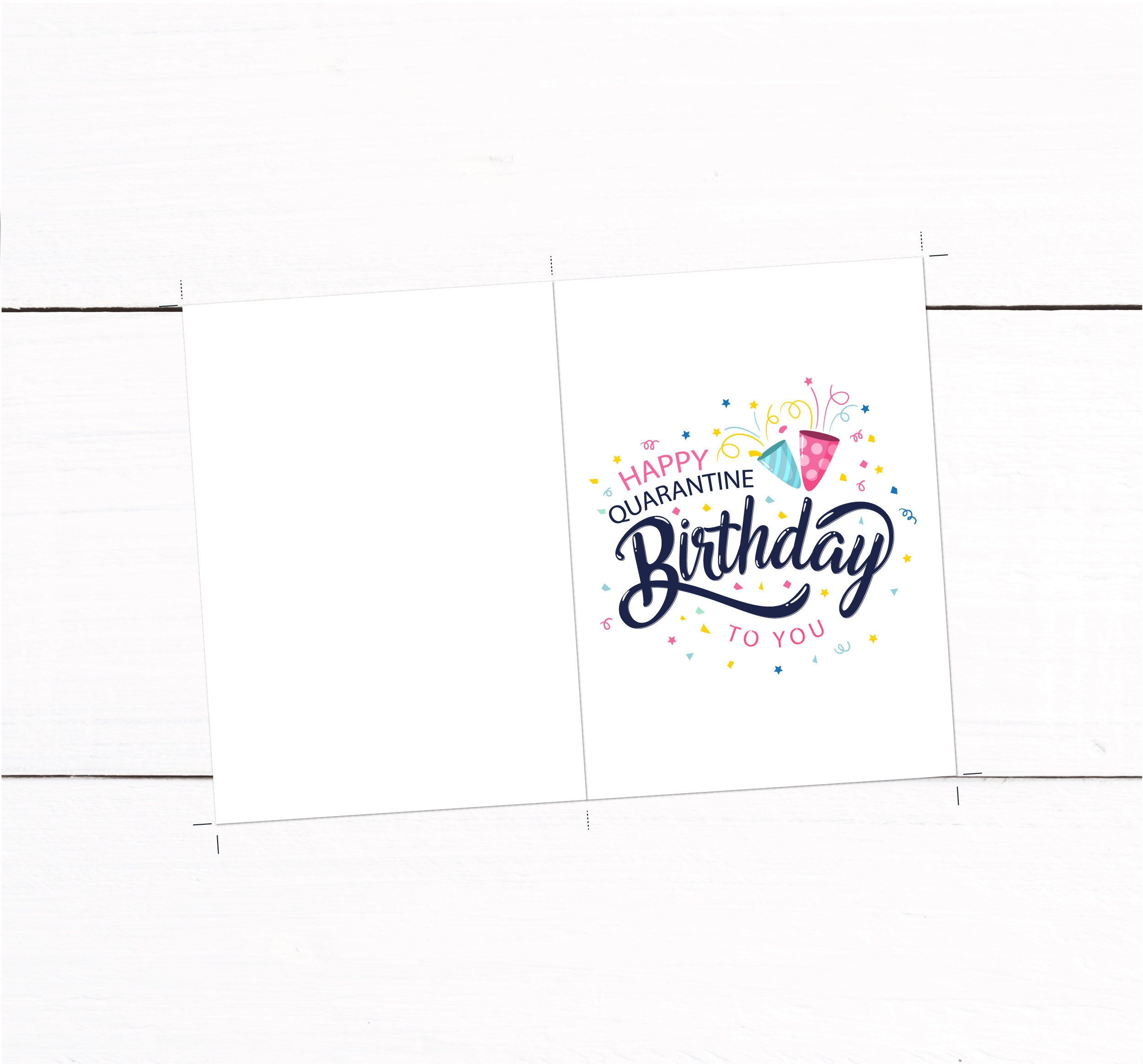 Quarantine Birthday Card (printable) - Birthday Greeting Card 5x7 ...
