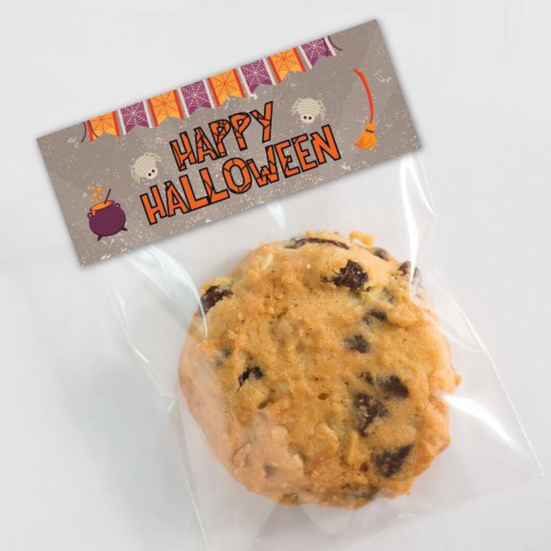 Halloween School Party Trick or Treat Bag Label Toppers - Halloween ...