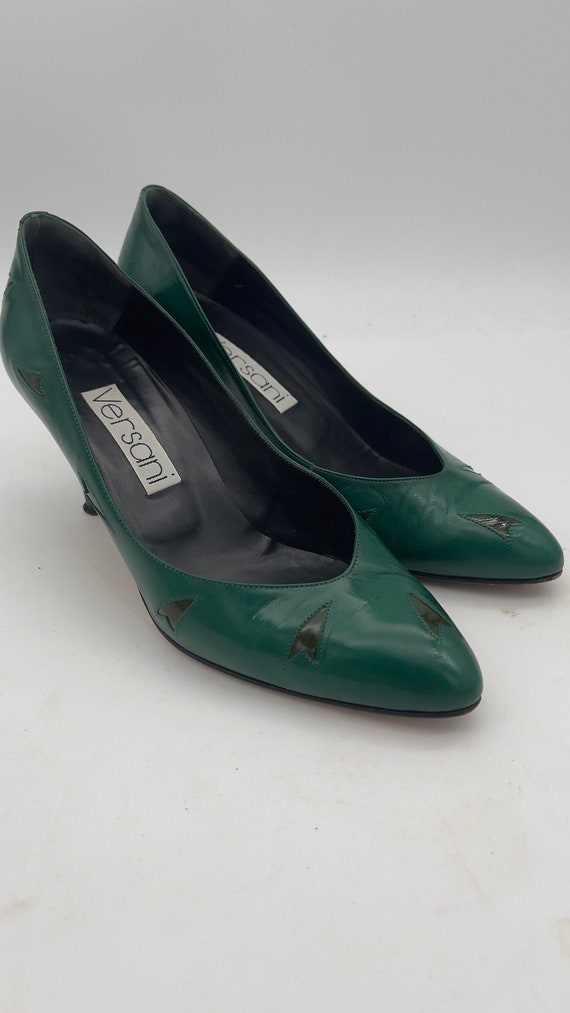 80s green pumps - Gem