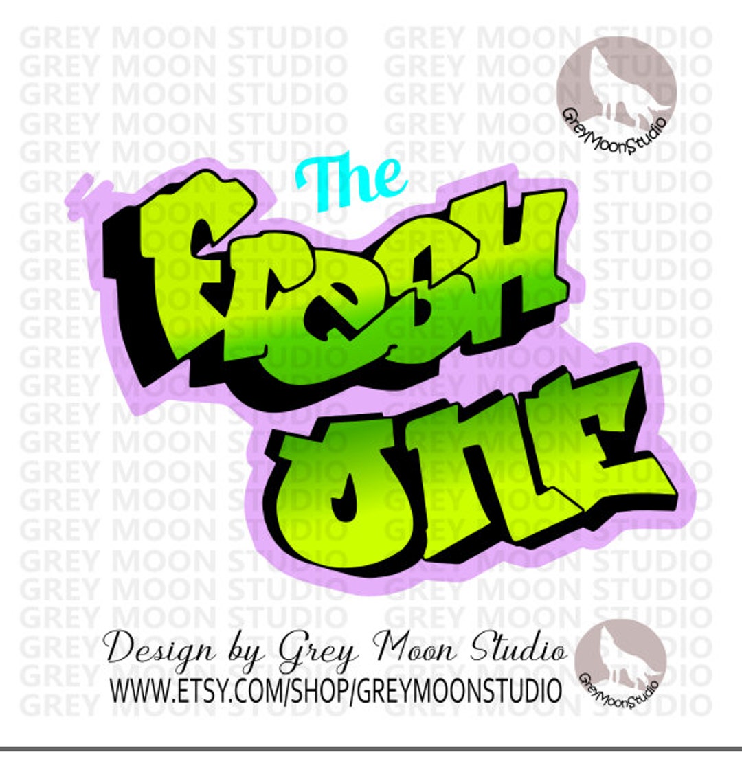 Fresh One, Png, Greymoondesign,90s , 80s, Party Design, - Etsy