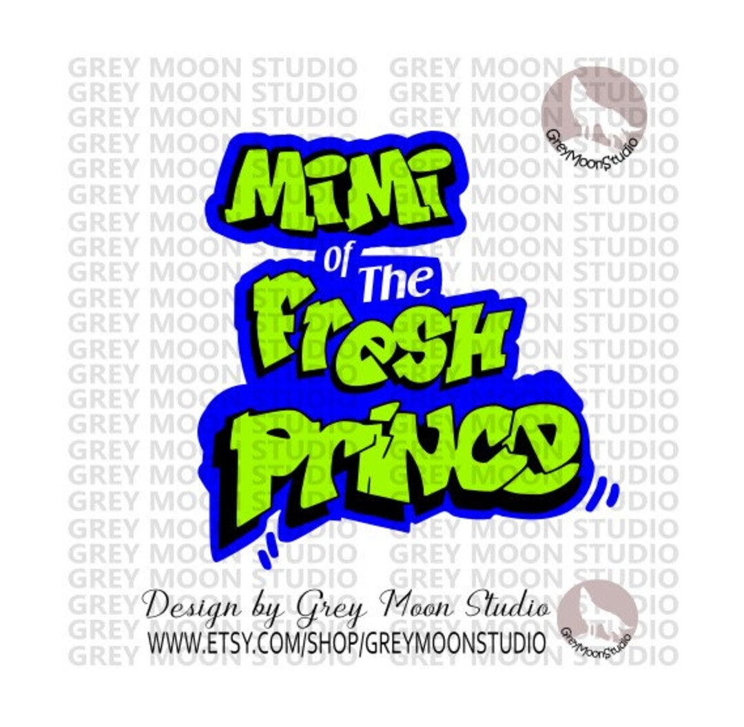 Mimi, Greymoonstudio, Svg, Png, Prince Fresh Prince, Party, Baby Shower ...