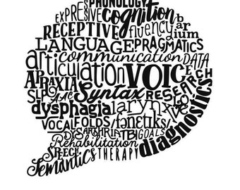 Speech pathology art | Etsy