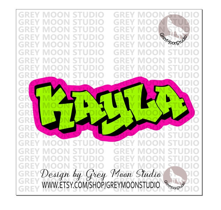 The Name Kayla In Different Fonts