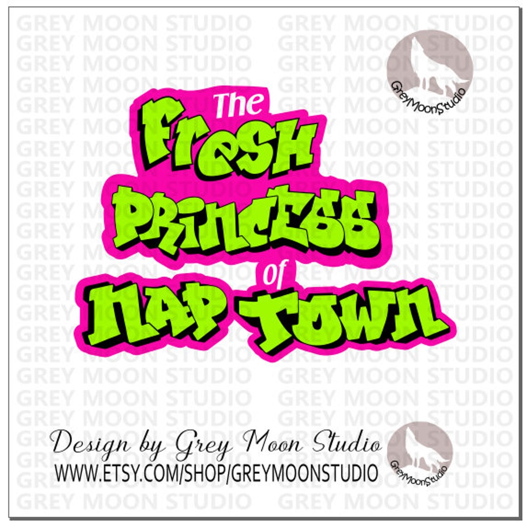 The Princess of Nap Town, Graphic Design, Greymoonstudio, Svg, Png ...