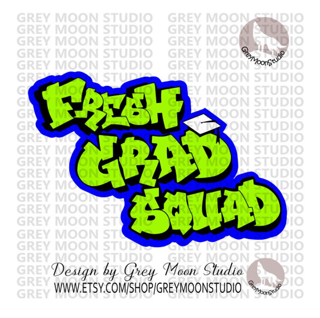 Grad, the Fresh Grad Squad, Graduation, Neon Colors, Fresh Senior ...