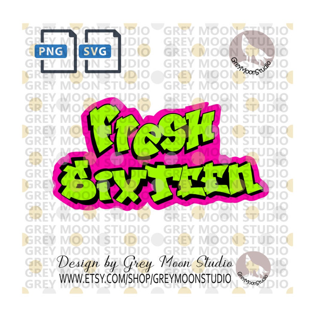 Fresh Sixteen, Sixteen, Digital Design, Greymoonstudio, Birthday, Party ...