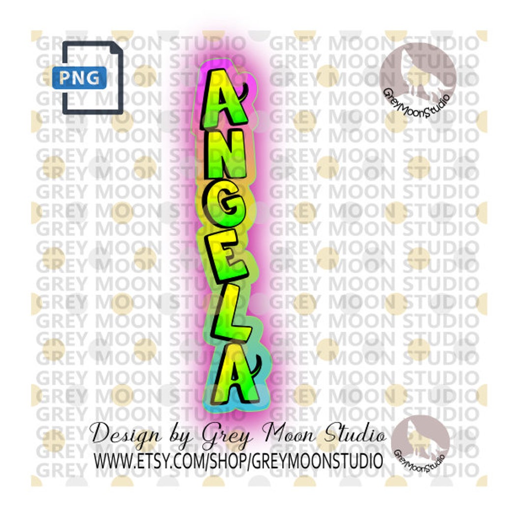 A Angela Neon Colors Fresh Style Names Fresh Prince Style - Etsy
