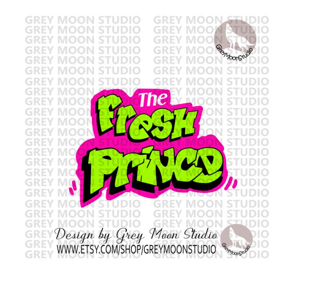 The Fresh Prince, Pink, Senior Style, Png, Svg, Greymoonstudio, - Etsy