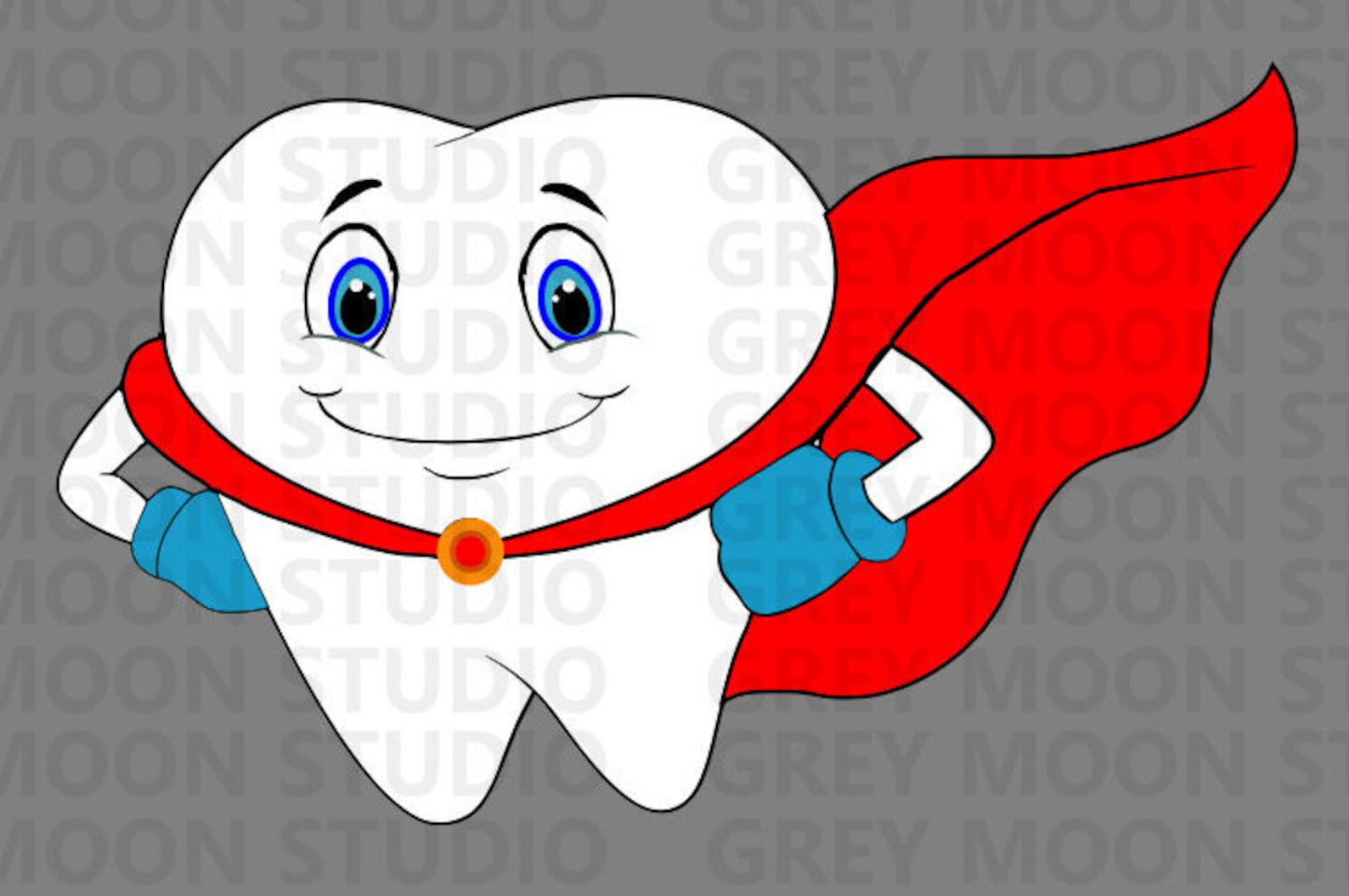 Medical Health Tooth Super Hero Healthy Tooth Dentist - Etsy