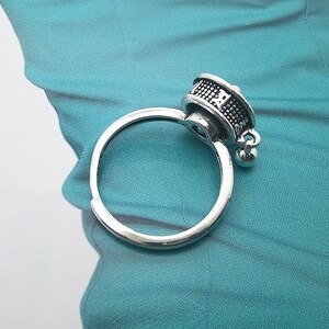 Silver Fidget Ring Lotus Spin Ring Anxiety Ring Gift for Her Daughter ...