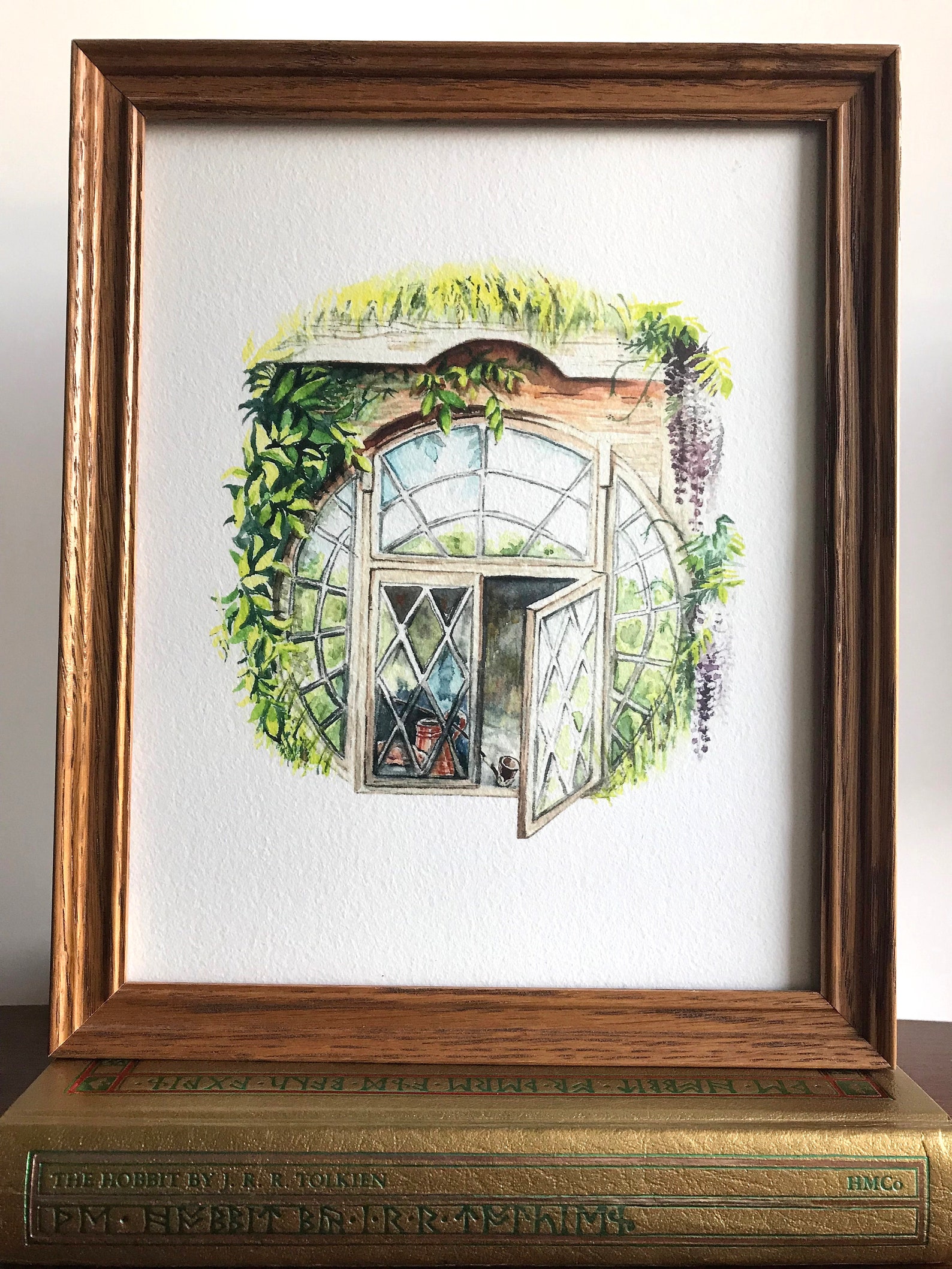 The Hobbit Inspired Watercolor Fine Art Print: Literary Window - Etsy