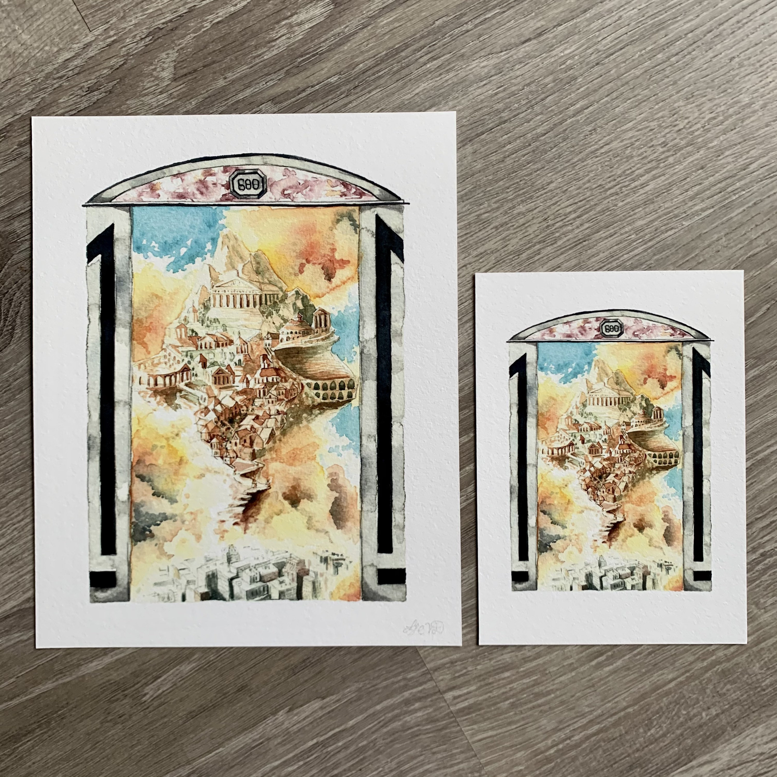 Percy Jackson Inspired Watercolor Fine Art Print: Literary Windows ...