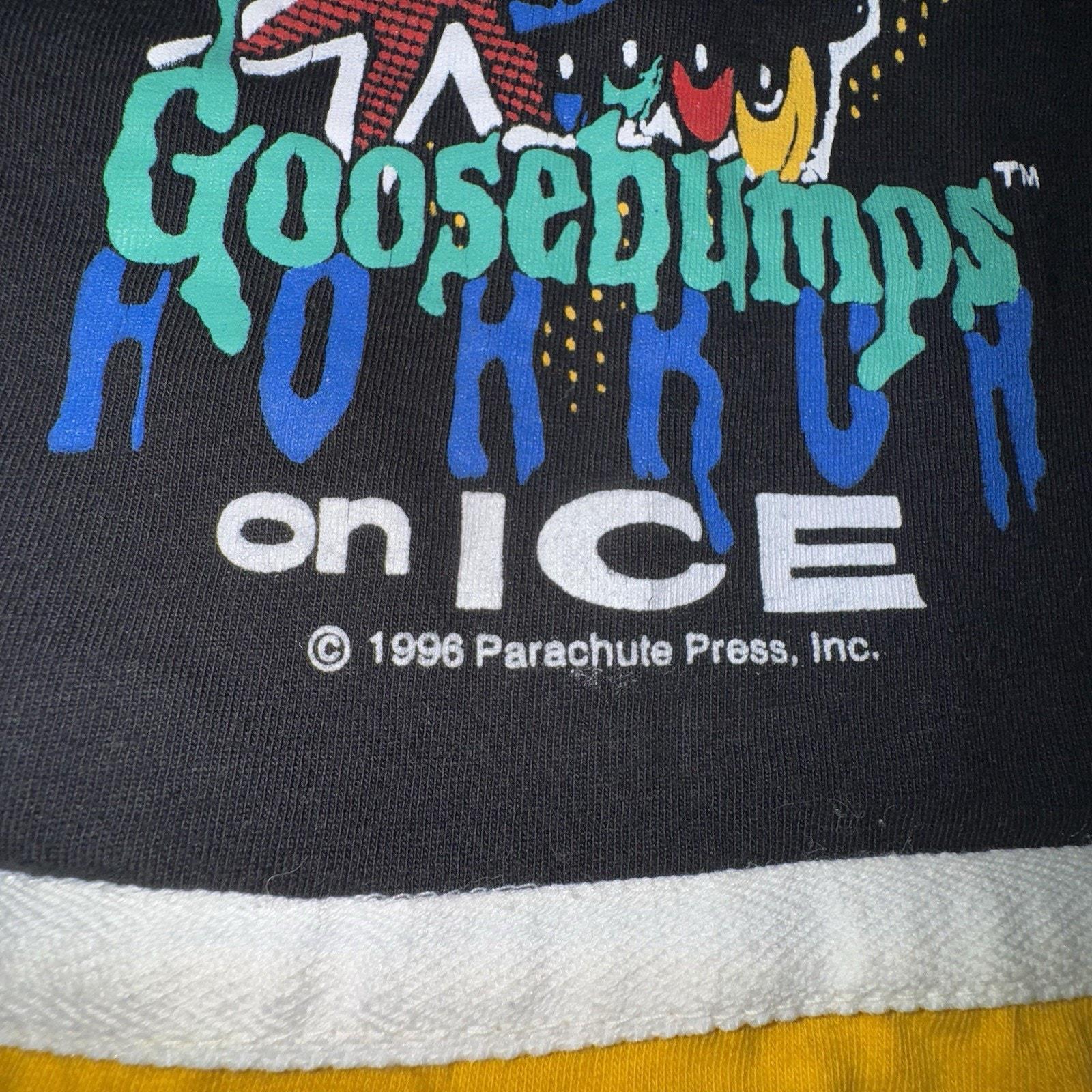 Vintage 1996 Goosebumps Horror on Ice Shirt Youth Size 18 Men Small ...