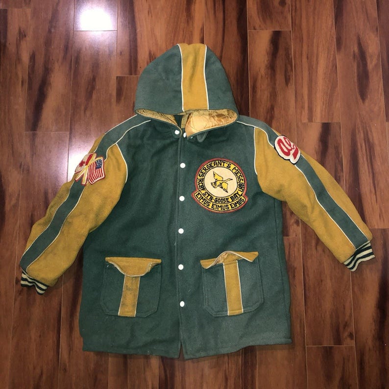 Vintage 50s RCAF Goose Bay Sergeant’s Mess Jacket Wool Parka Canada US ...