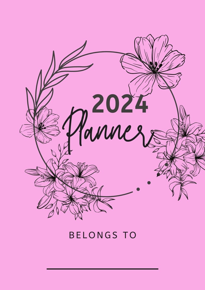 2024 Pastel Planner - Etsy