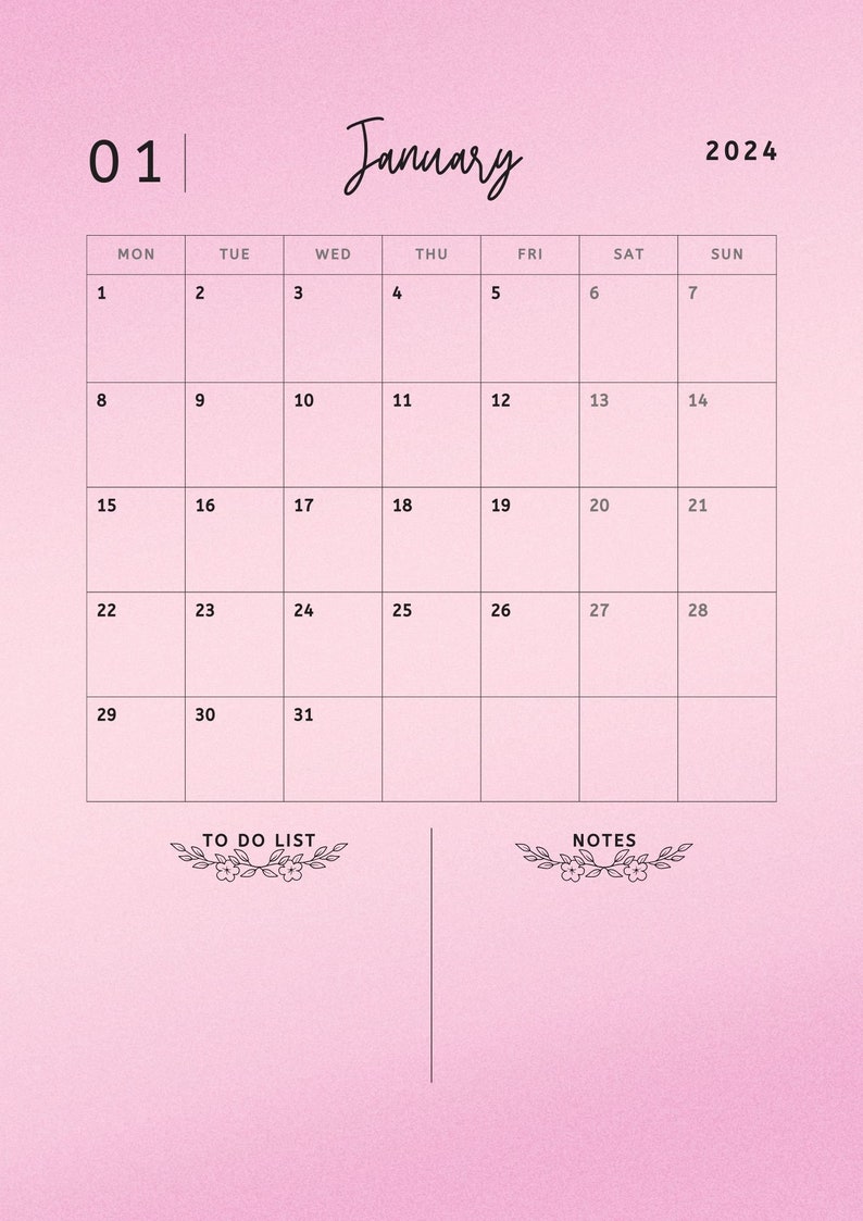 2024 Pastel Planner - Etsy