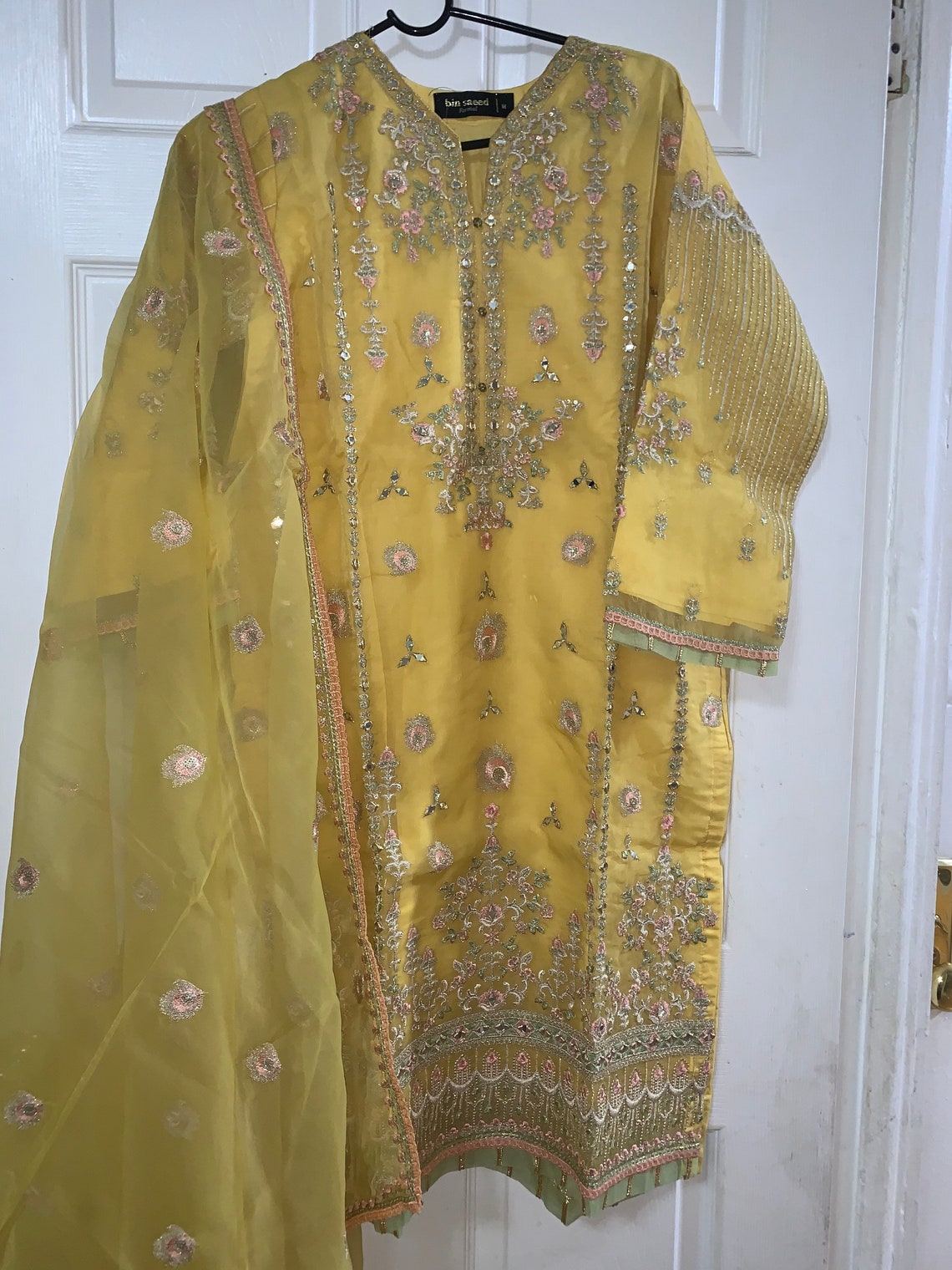 Indain Pakistani Bin Saeed Original Kameez Shalwar Medium - Etsy