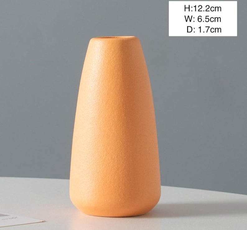 Set of 4: Ceramic Flower Mini Table Vase With Dried Flowers for Home ...