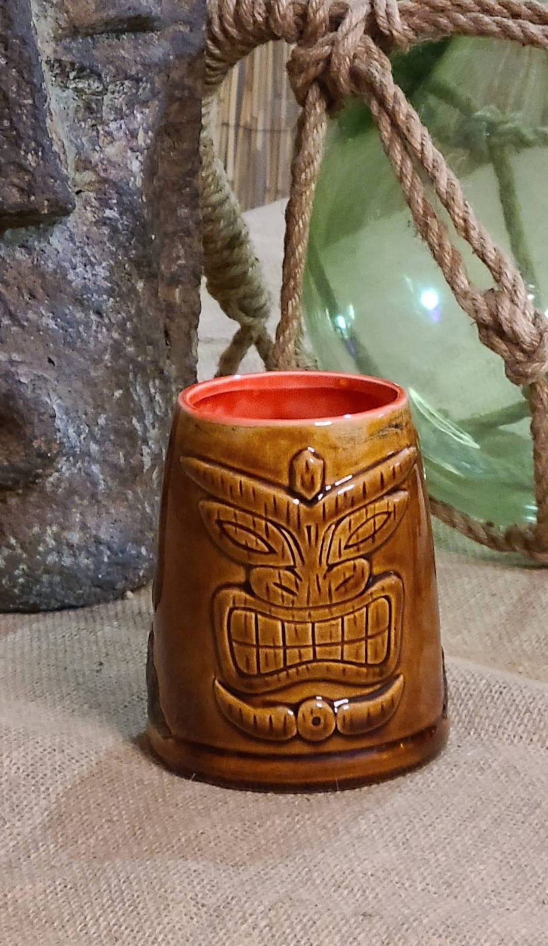 Volcanic Eruption Hand Glazed Tiki Mug - Etsy