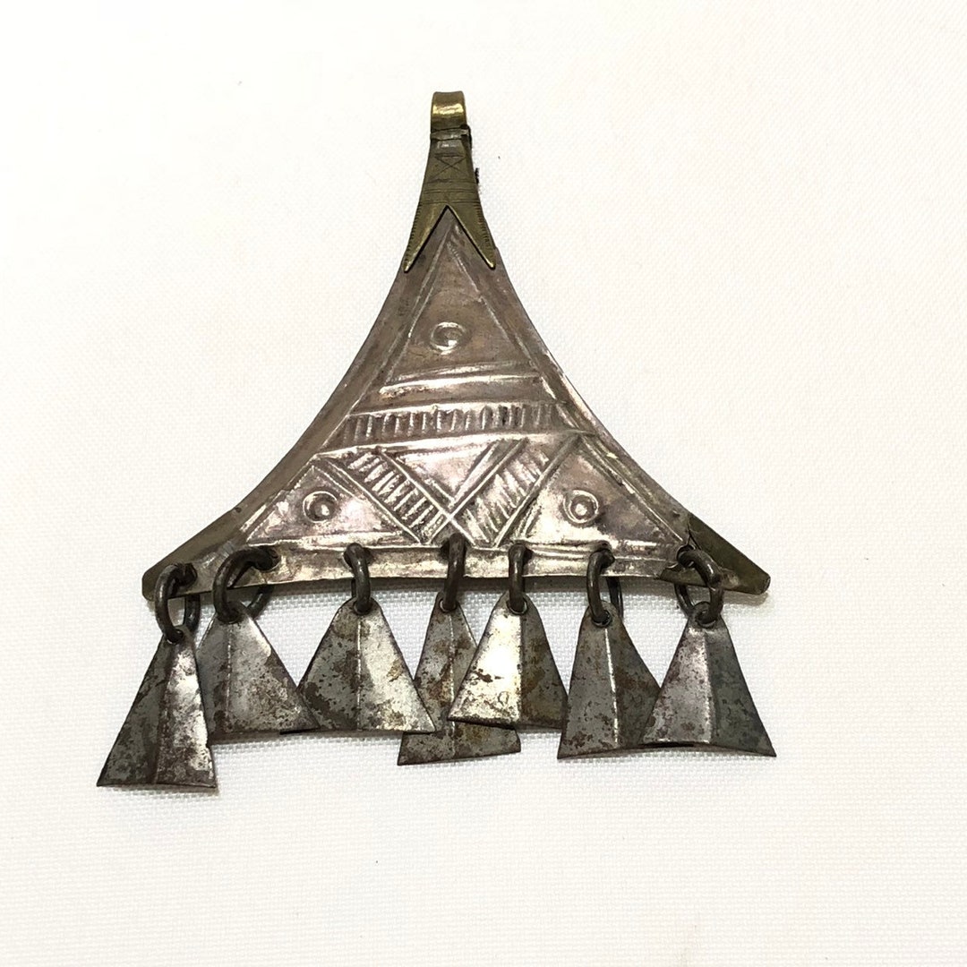 Old African Tuareg Khamsa Pendant. Tuareg Pendant. African Pendant. - Etsy