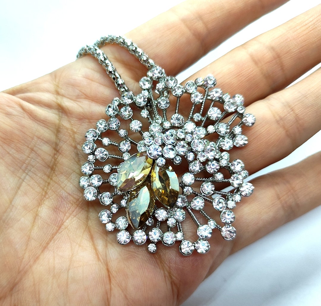 Crystal Necklace, Crystal Pendant, Crystal Jewelry, Large Crystal ...