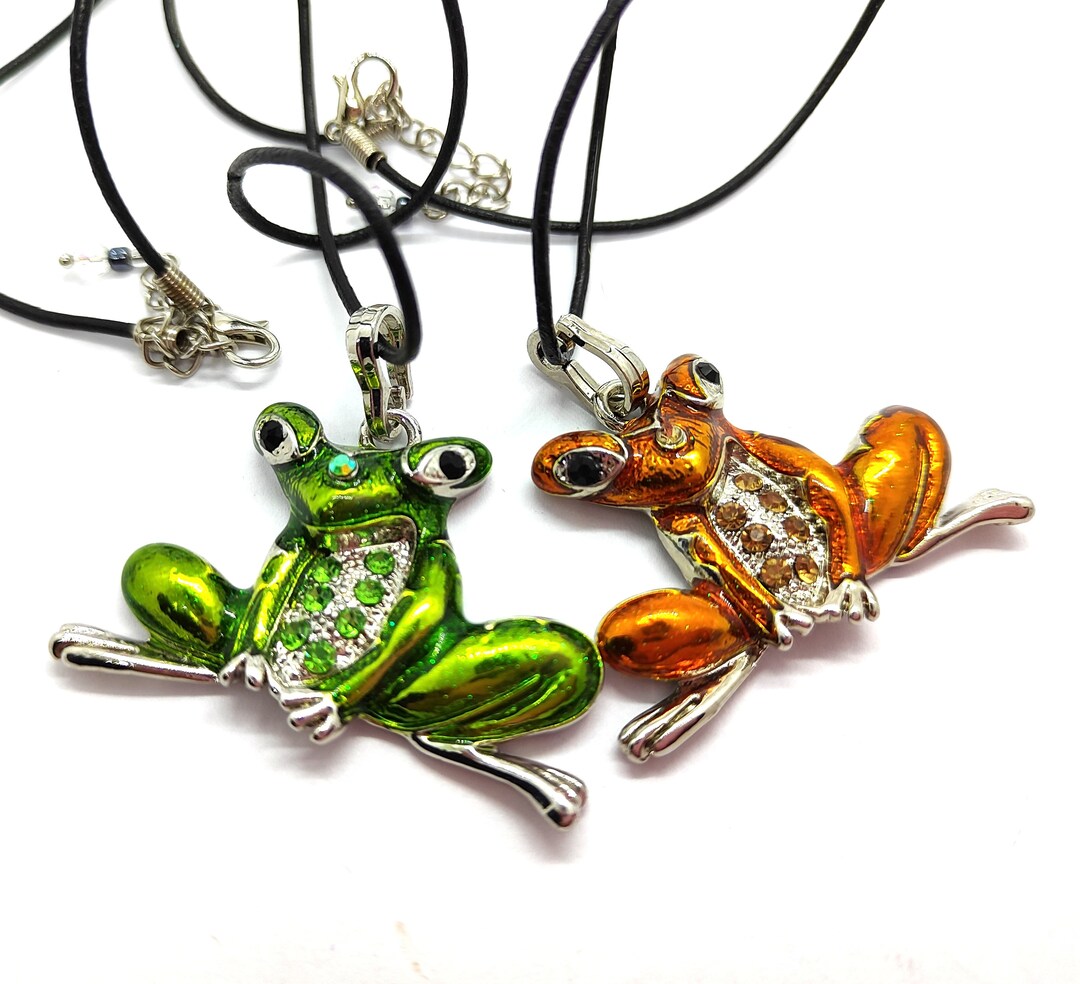 Frog Necklace, Toad Pendant, Frog Jewelry, Toad Charm Necklace ...