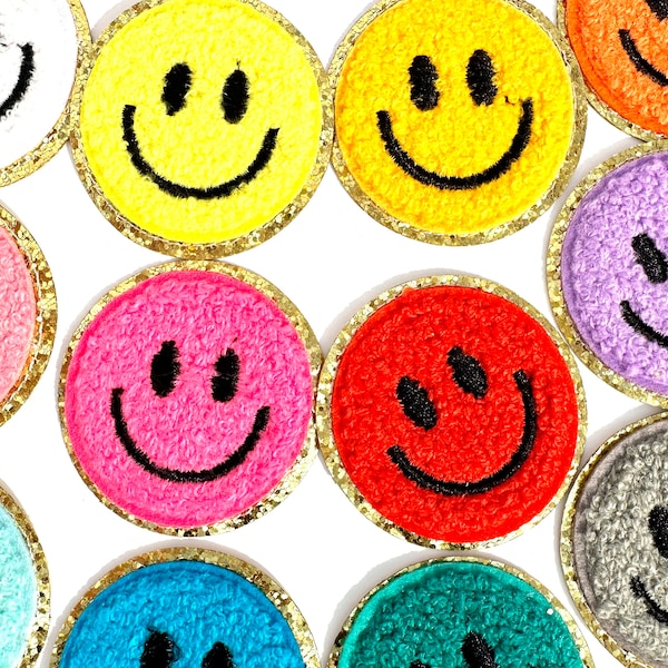 Smiley Face Patch - Etsy