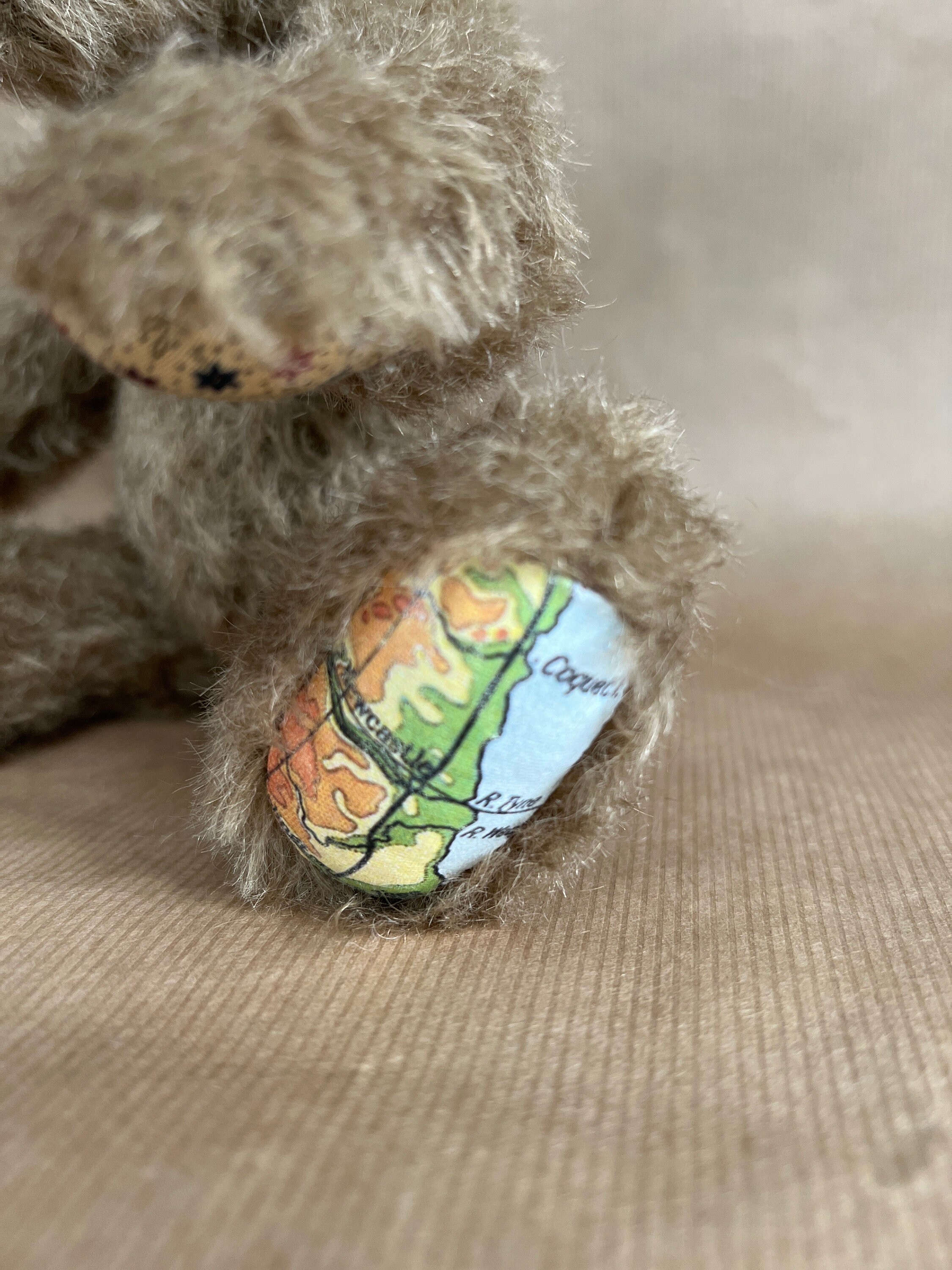 Newcastle Upon Tyne Map Memory Bear by Beartonborough, Traditional ...