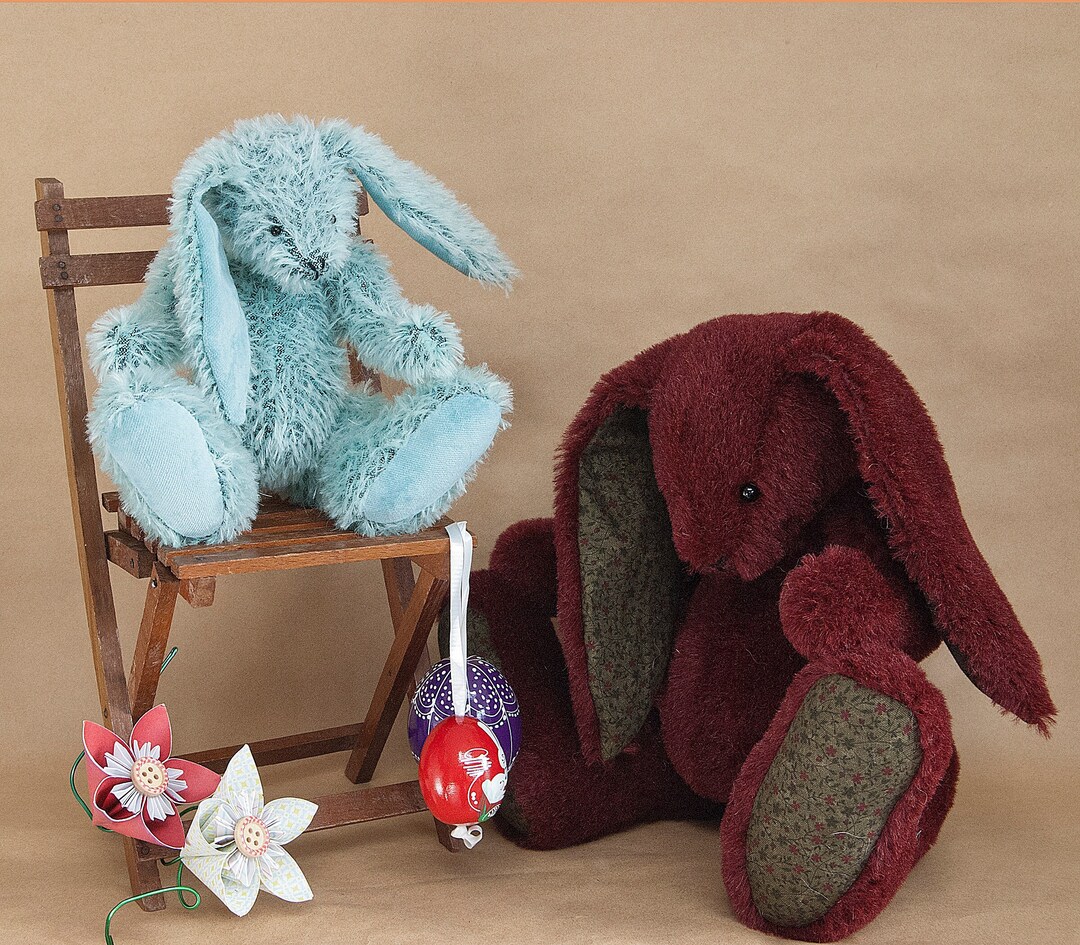 Handmade Turquoise Mohair Bunny Rabbit by Beartonborough, OOAK Handmade ...