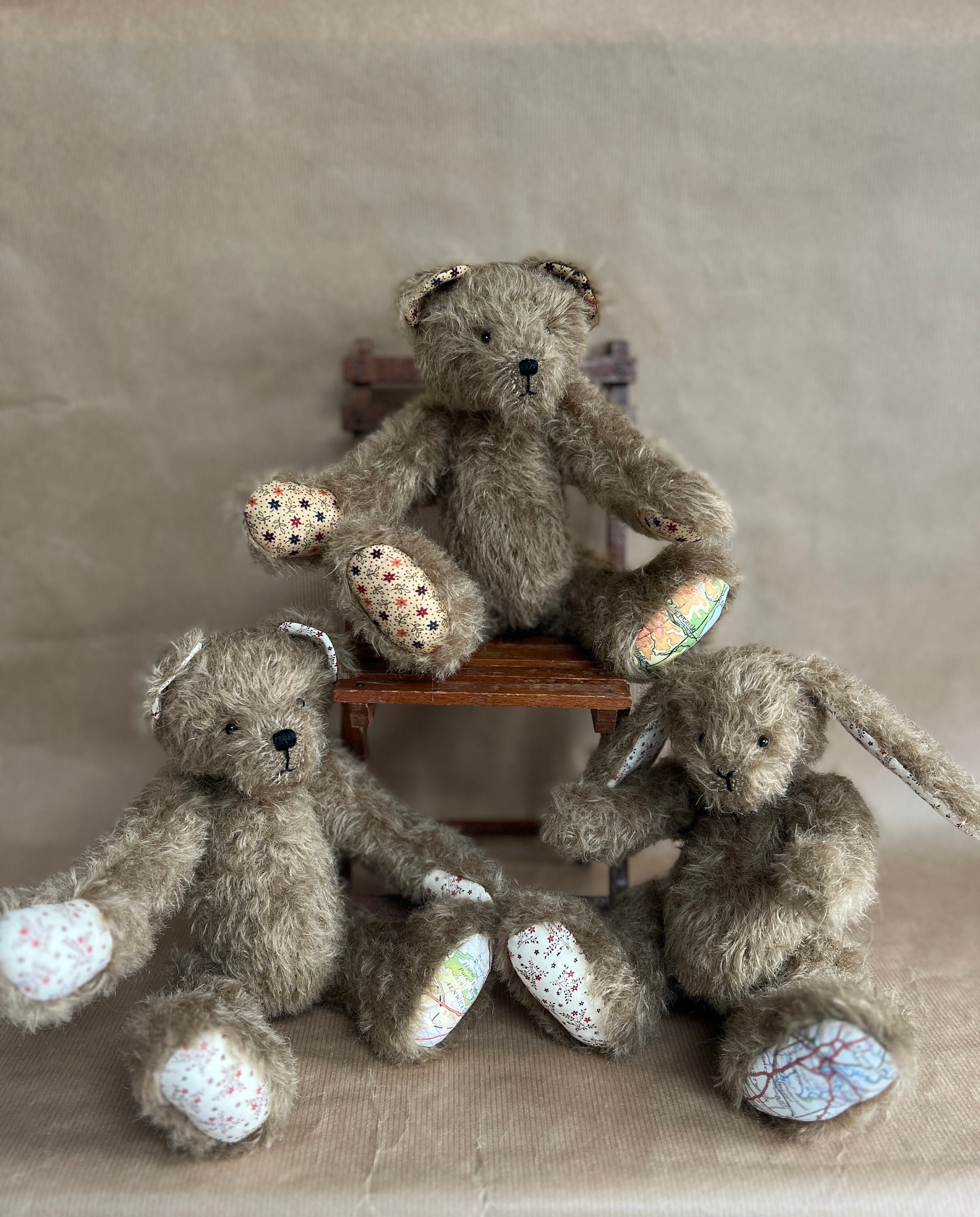 Newcastle Upon Tyne Map Memory Bear by Beartonborough, Traditional ...